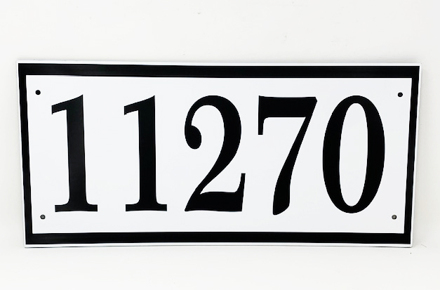 Address Plaque For One, Two, Three, Four, or Five Large House Numbers
