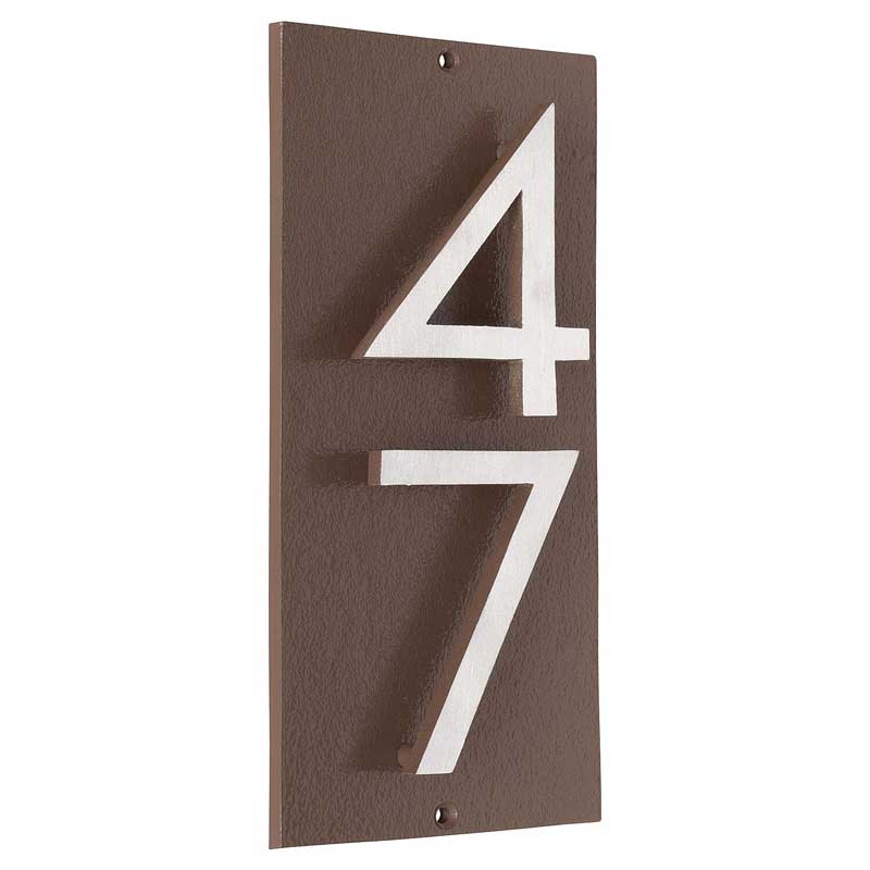 3D Address Plaque with 2 Offset Numbers - Contemporary House Number ...