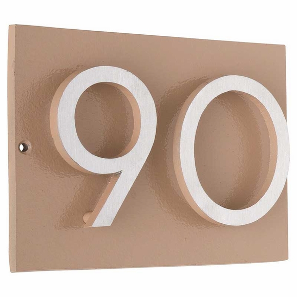 3D Address Plaque with 2 Offset Numbers - Contemporary House Number ...