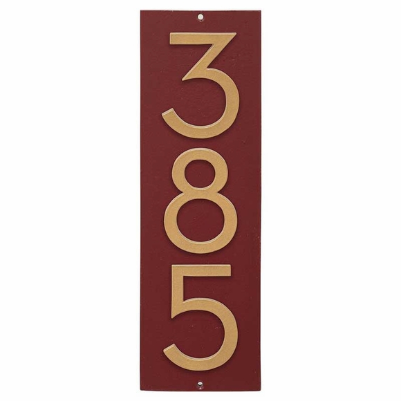 Address Plaque with 3 Offset 3D Numbers - Contemporary Floating House ...