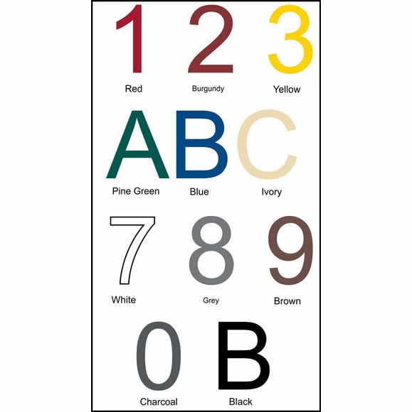 Address Plaque with Floating Numbers - Custom House Number Sign