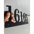 Address Plaque with Floating Numbers - Custom House Number Sign