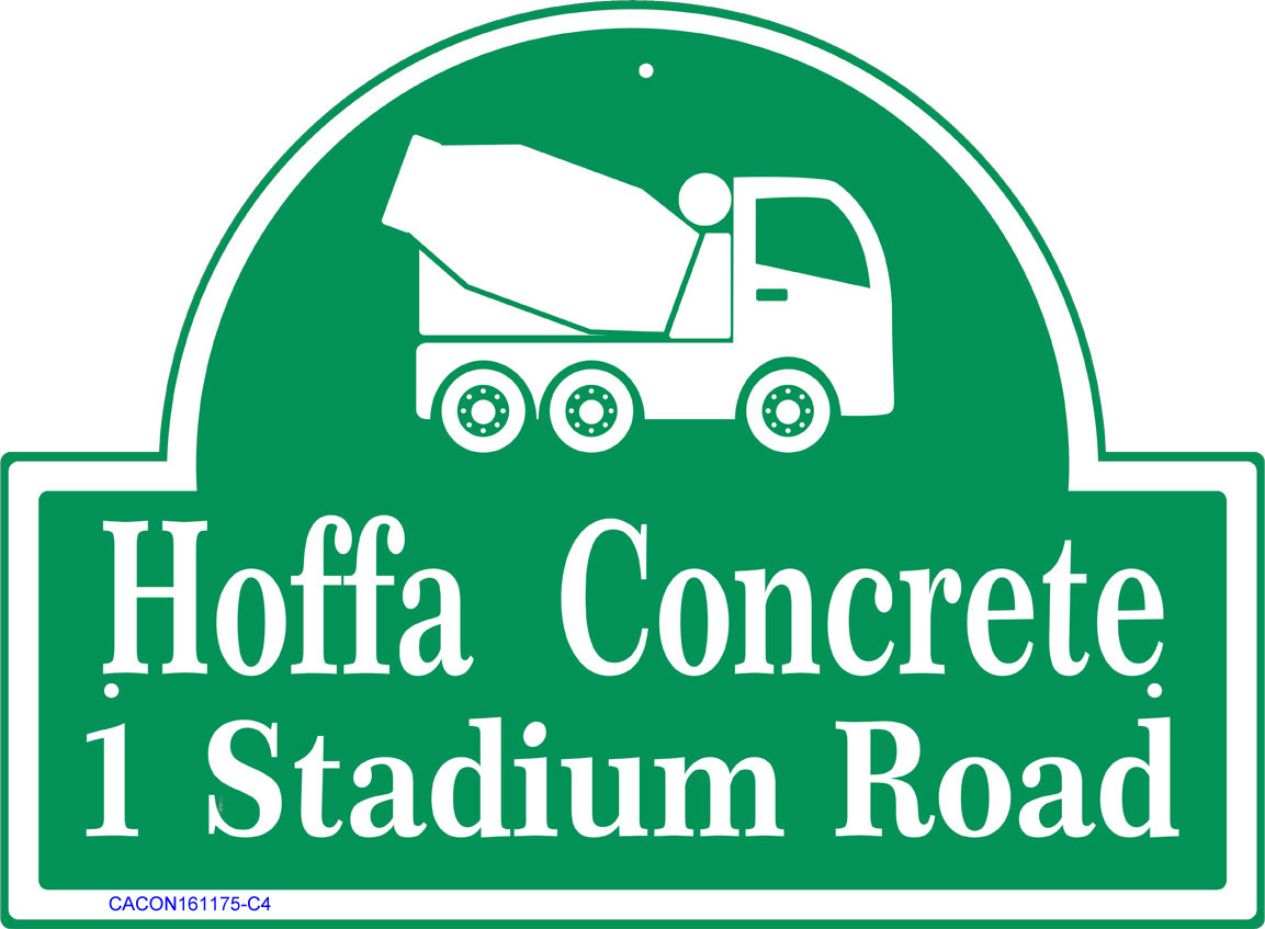 Construction or Contractor Business Name Sign or Address Sign