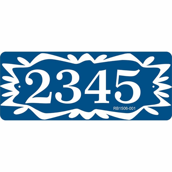 Address Sign with Folk Art Border