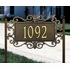 Address Sign with Fretwork Scroll Frame For Wall Mount or Optional Lawn ...