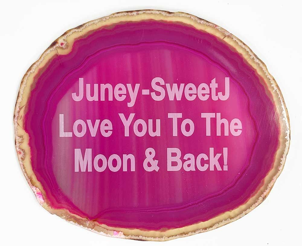 Agate Geode Personalized Engraved Gift