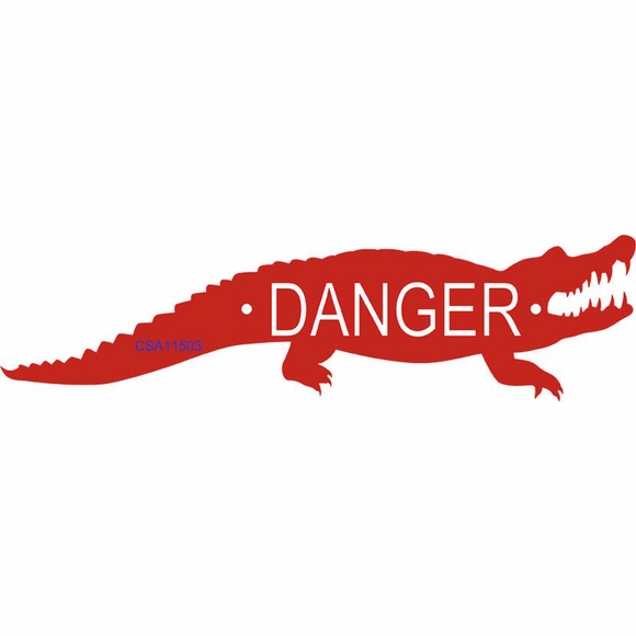 Alligator Warning Sign
