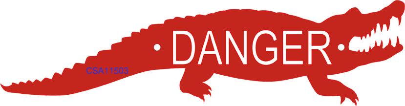 Alligator Warning Sign
