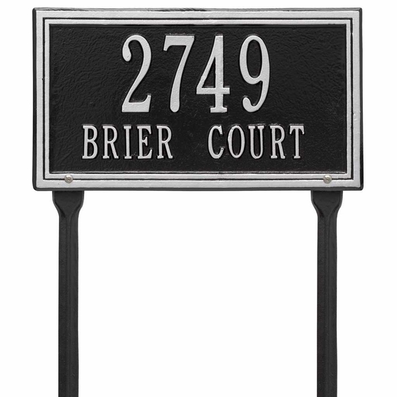 Aluminum Metal Rectangle Address Plaque