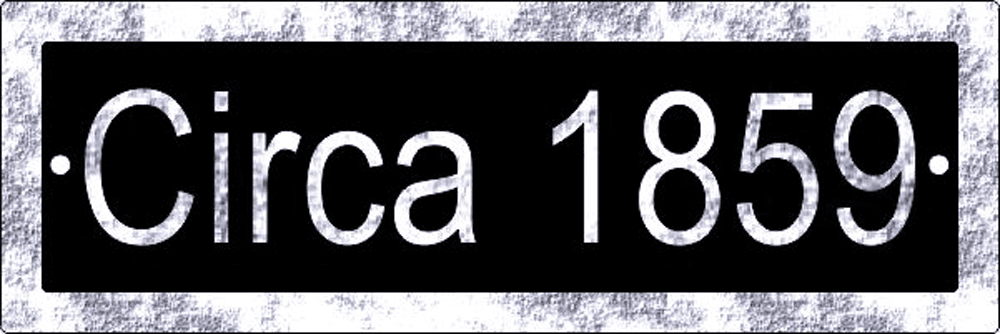 Circa Sign for Historic Home or Building with Antique Look