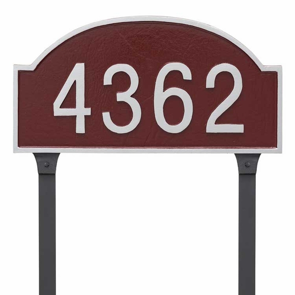 Arch Address Plaque - 2 Line Address Sign