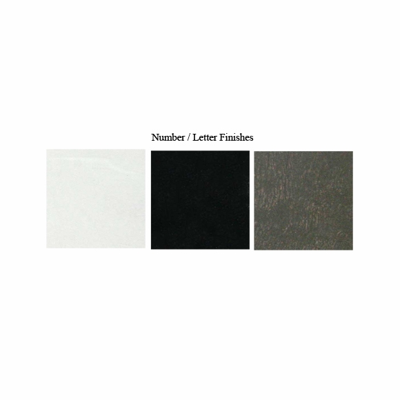 Arch Address Plaque Made From Stone and Resin