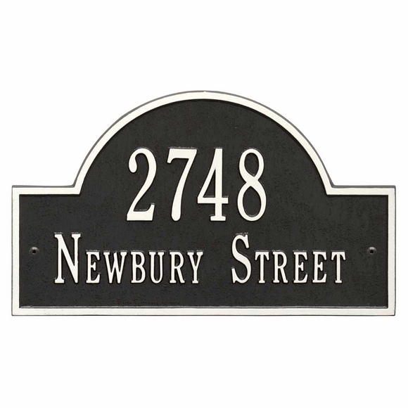 Arch Shape Address Sign