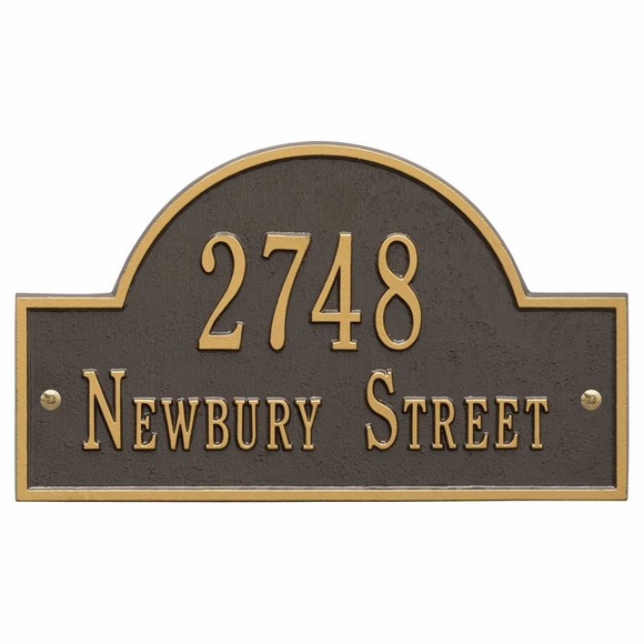 Arch Shape Address Sign