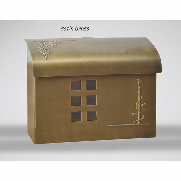 Arts & Crafts Wall Mailbox Brass
