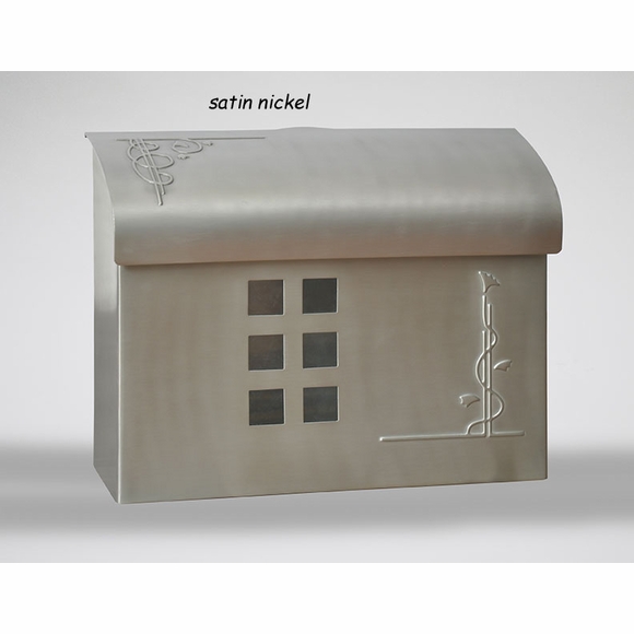 Arts & Crafts Wall Mailbox Brass