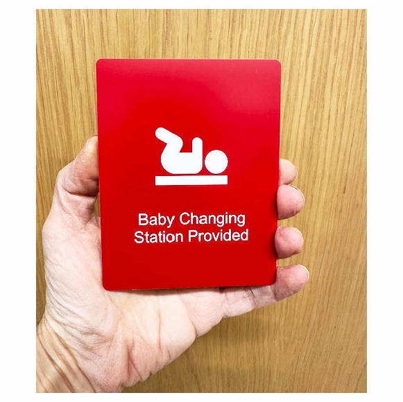 Baby Changing Station Provided Sign