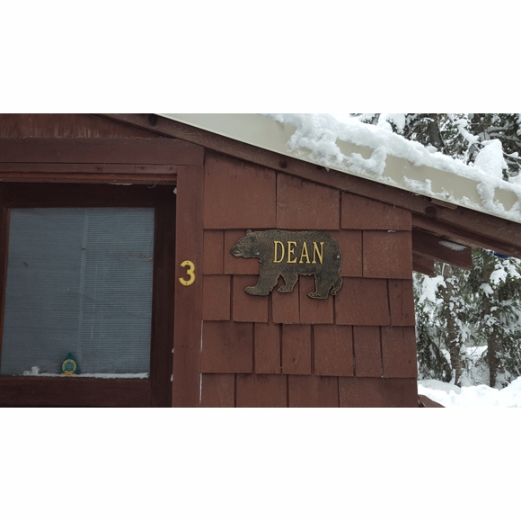 Bear Shape Address Plaque