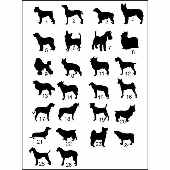 Beware of Dog Sign with Dog Image Silhouette