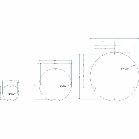 Blank Round Filler Repair Panel