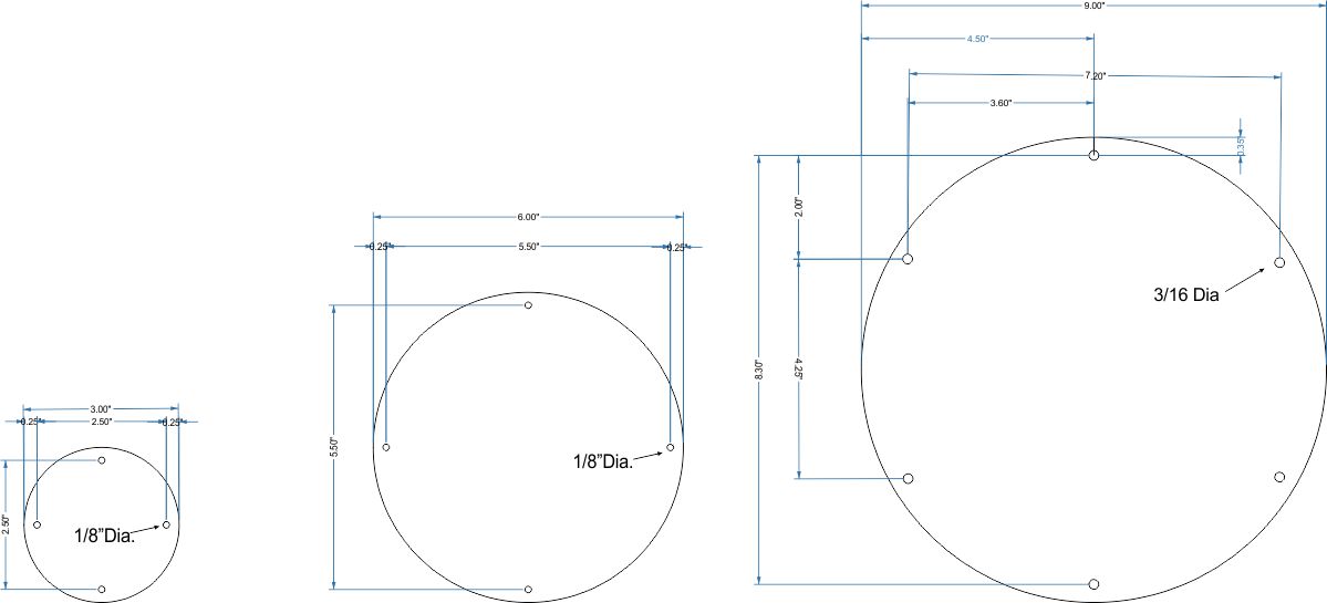 Blank Round Filler Repair Panel