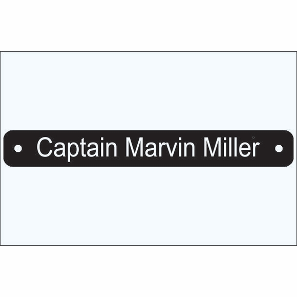 Boat Crew Name Plate - Captain, Mate, Steward, Engineer, Chief, Chef