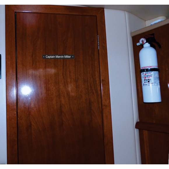 Boat Crew Name Plate - Captain, Mate, Steward, Engineer, Chief, Chef