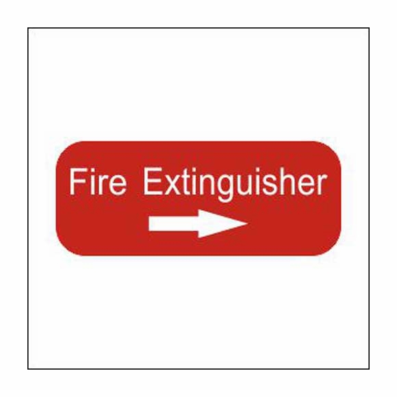 Boat Fire Extinguisher Plaque - Small Fire Extinguisher Sign With or ...