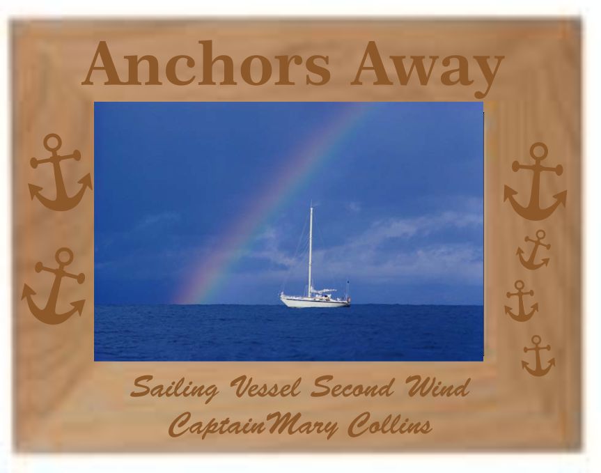 Boating Theme Picture Frame - Custom Engraved & Personalized