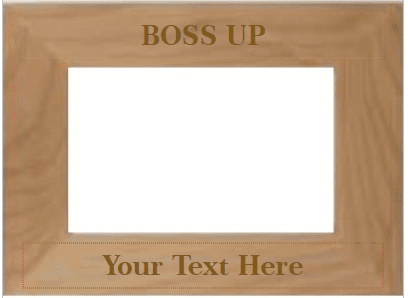 Boss Up Personalized Picture Frame