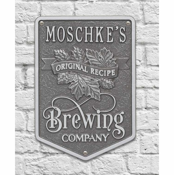 Brewing Company Original Recipe Plaque Personalized With Name