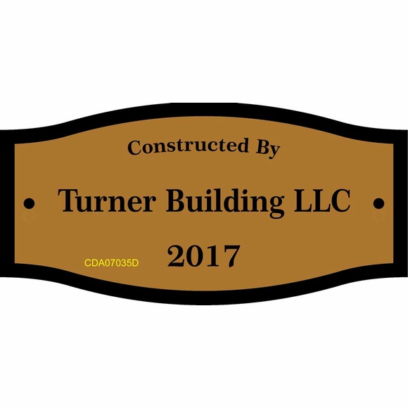 Builder Plaque - Constructed, Erected, Designed or Built By Custom Sign