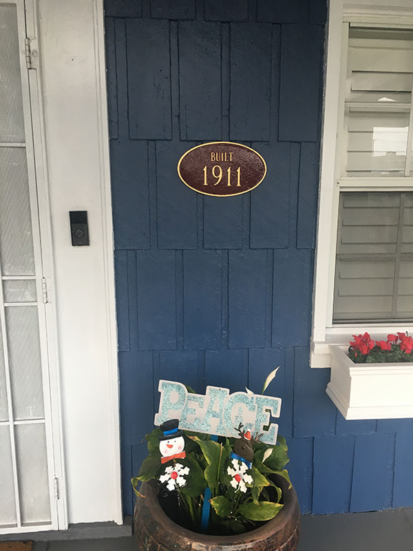 BUILT Year Historic Property Plaque