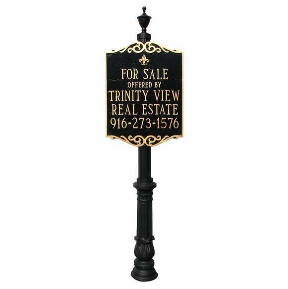 Business Sign System with Post, Base, Pole, Mount, and Horsehead ...