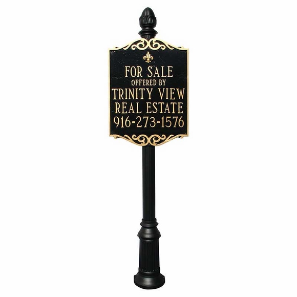 Business Sign System with Post, Base, Pole, Mount, and Horsehead ...