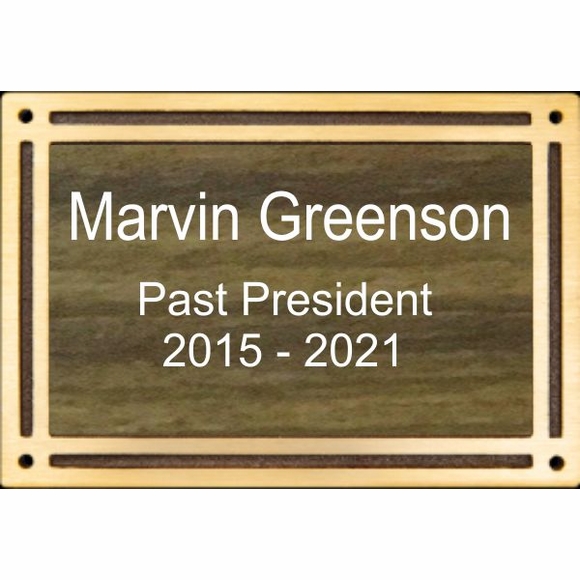 Cast Aluminum Plaque with Acrylic Sign Insert