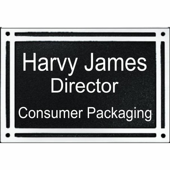 Cast Aluminum Plaque with Acrylic Sign Insert