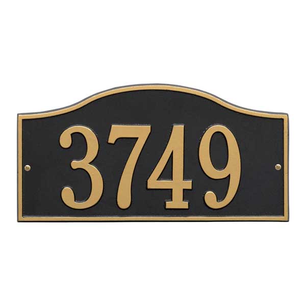 Cast Metal Address Sign