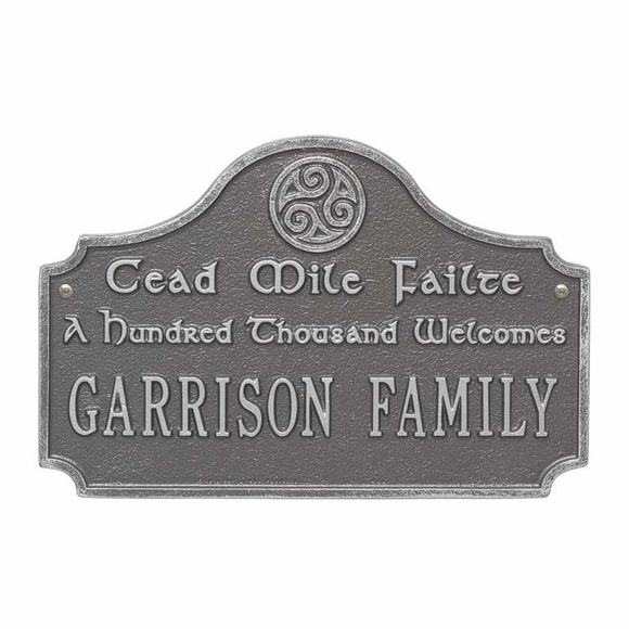 Cead Mile Failte Plaque