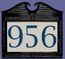 Framed Ceramic Tile House Number Sign