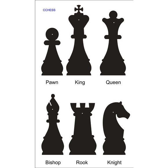 Chess Piece Shape Address Sign or Wall Art - Pawn, King, Queen, Bishop ...