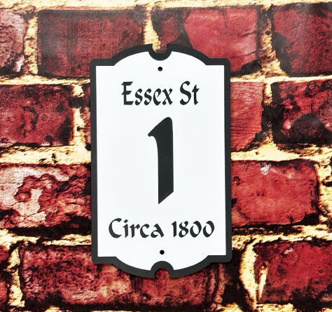 Circa Year House Number Plaque