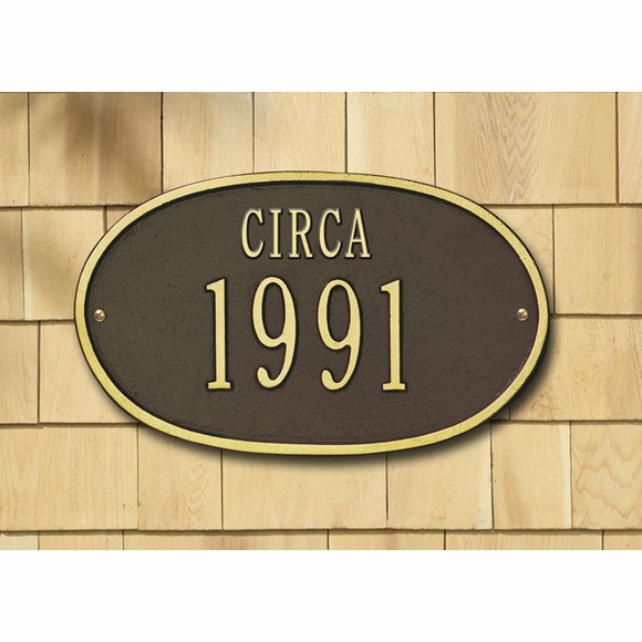 CIRCA Sign Historic Date Plaque