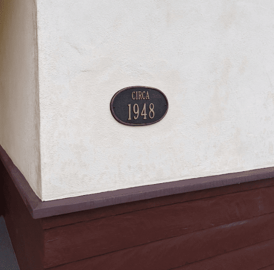CIRCA Sign Historic Date Plaque
