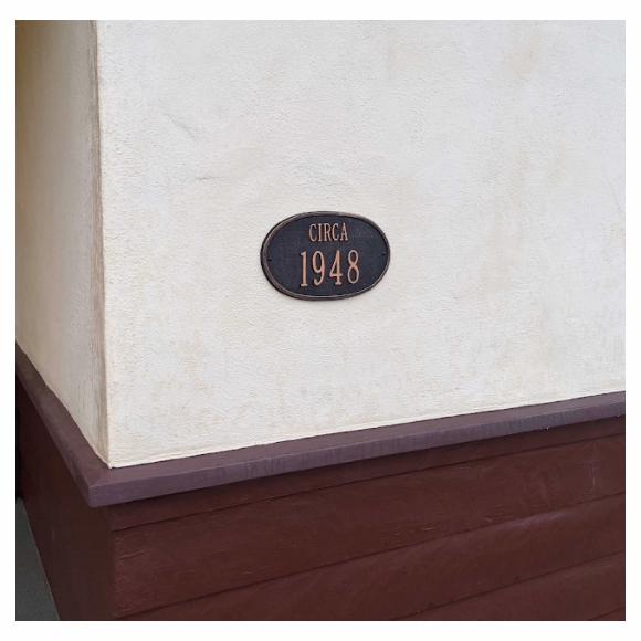 CIRCA Sign Historic Date Plaque