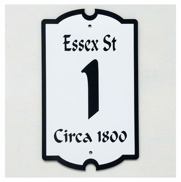 Circa Year House Number Plaque