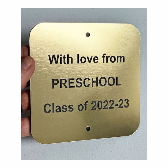 Class Sign Teacher Gift - Small Recognition Plaque For Wall, Lawn, or ...