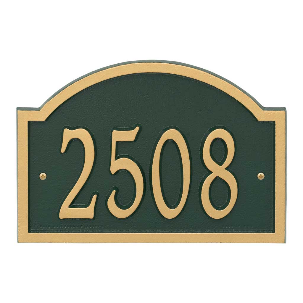 Arch Shape Metal Address Number Plaque