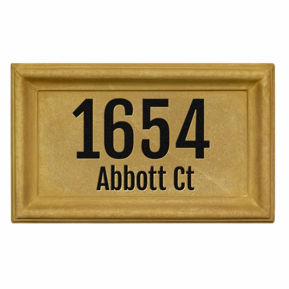 Concrete Address Block For Installation into a Brick, Stone, or ...