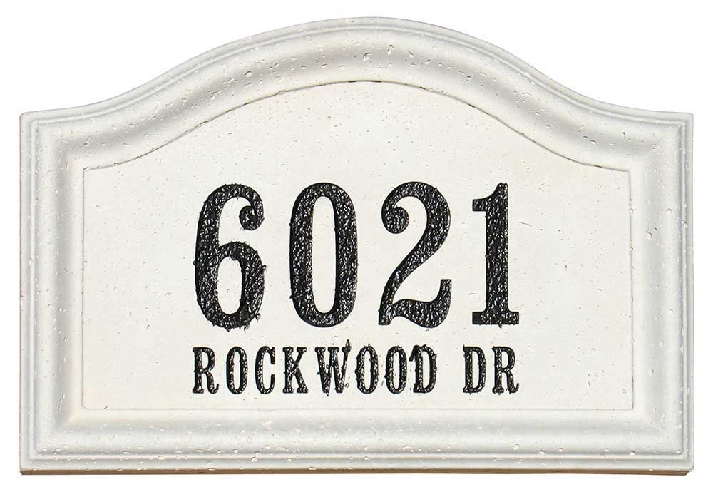 Concrete Address Sign Block For Inset Installation Into a Brick, Stone ...